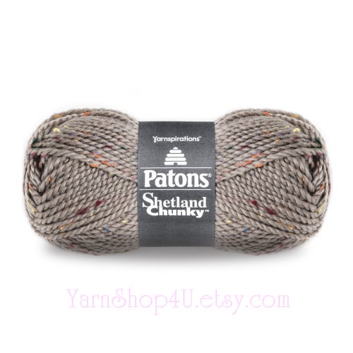 PEWTER TWEED Patons Shetland Chunky Tweed Yarn. Bulky Weight - Etsy