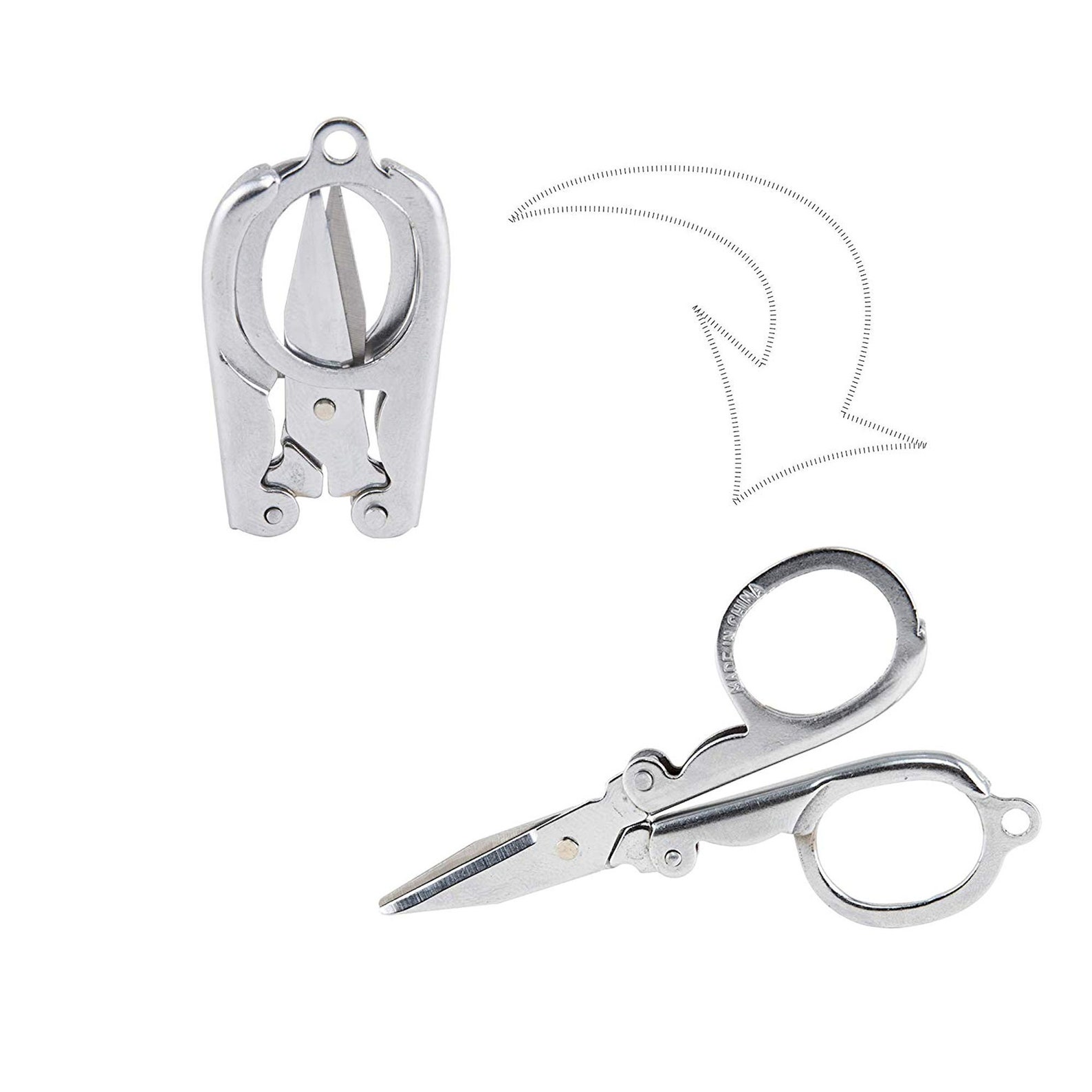 SINGER FOLDING SCISSORS. Chrome-plated Steel Scissors. Compact - Etsy