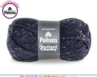 DEEP RED TWEED Patons Shetland Chunky Tweed Yarn. Bulky - Etsy