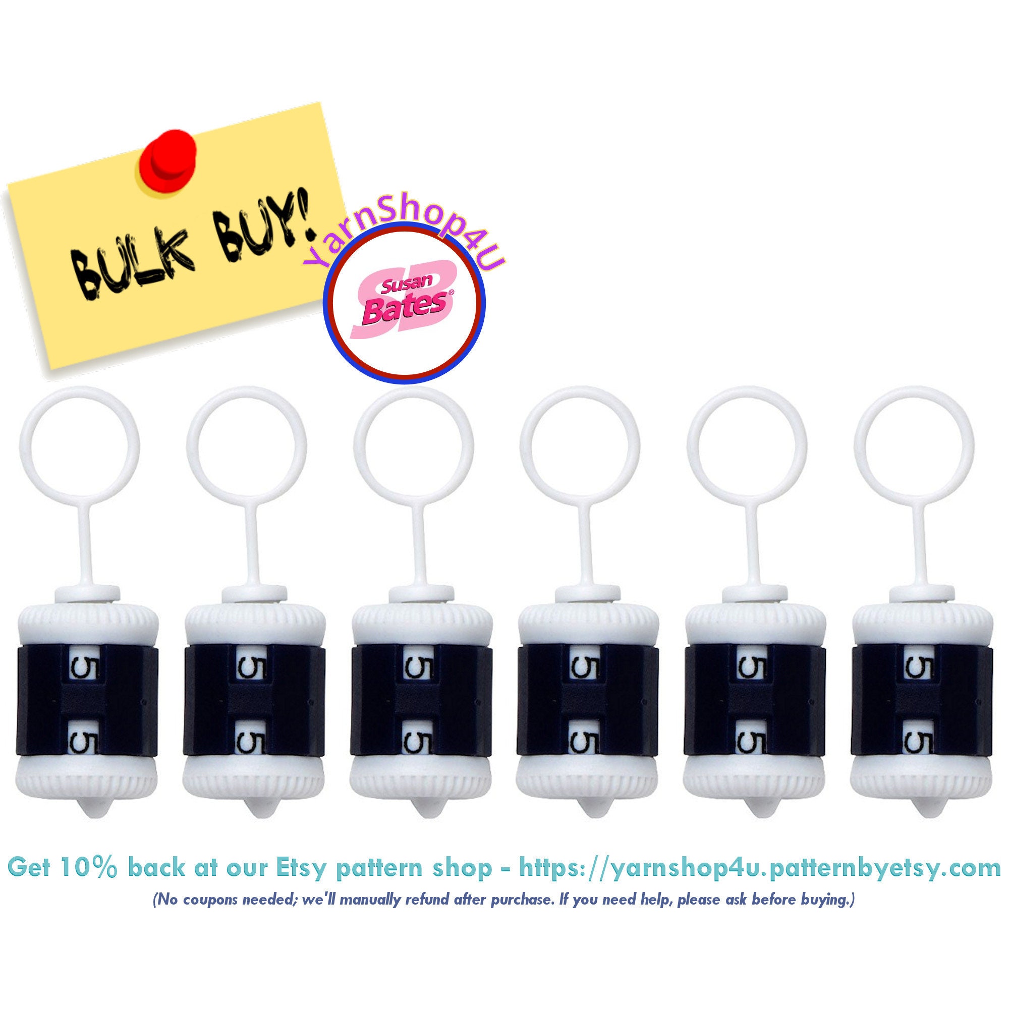 Box of 6 Universal Row Counters Susan Bates Manual Dial - Etsy