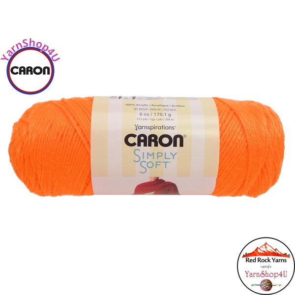 Bright Orange Yarn - Etsy