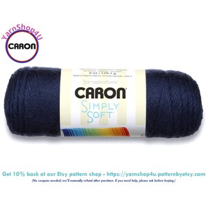 DARK COUNTRY BLUE Caron Simply Soft 6oz / 315yds 170g / - Etsy