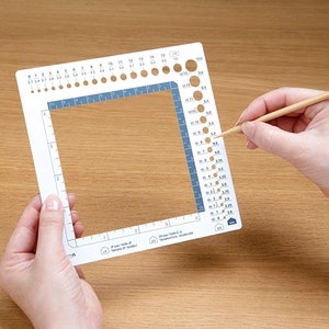 Clover Swatch Ruler and Needle Gauge. 2 Piece Set for Counting Stitches ...