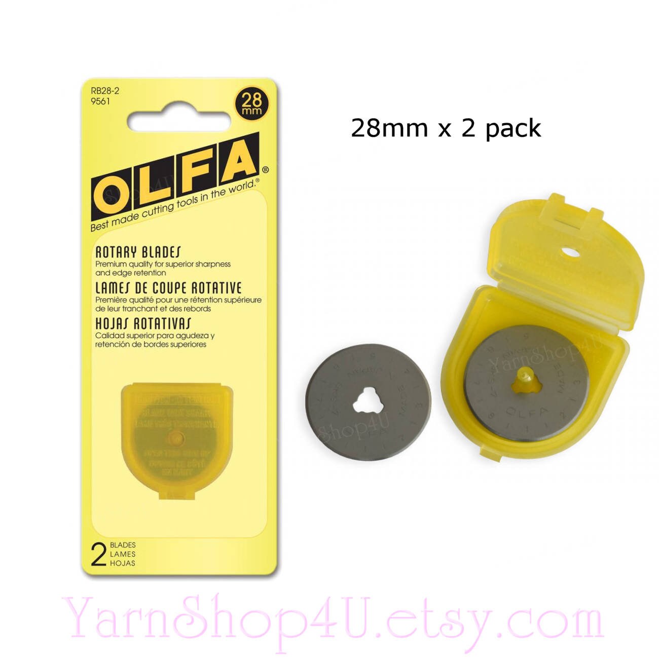 OLFA Rotary Cutter Blades RB28-2 vintage shop item ONLY 1 LEFT Craft Supplies & Tools Sewing ...