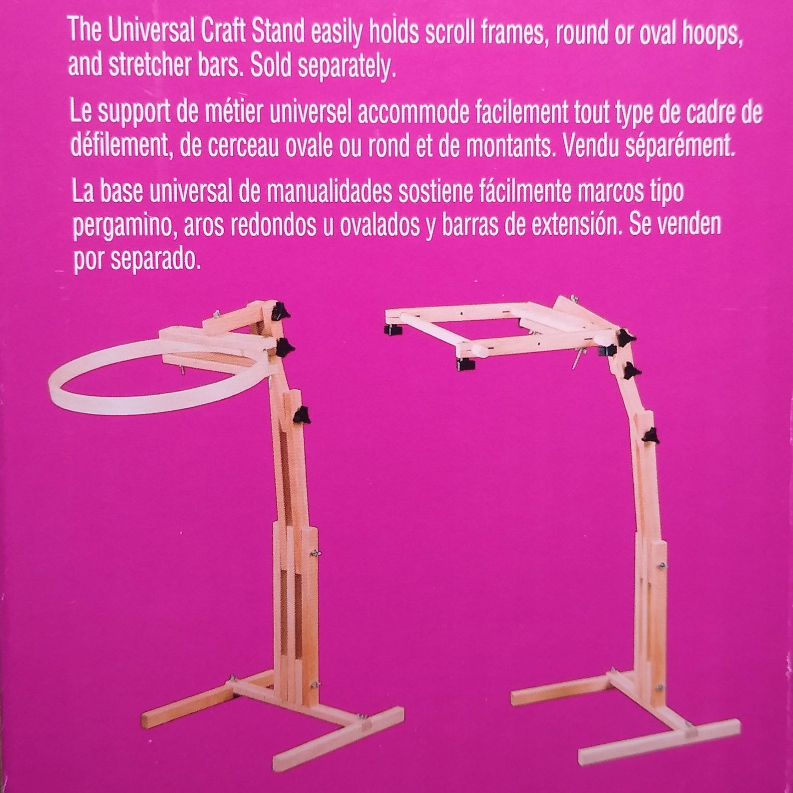 Universal Craft Stand. Frank Edmunds Wood Floor Stand for Hoops ...