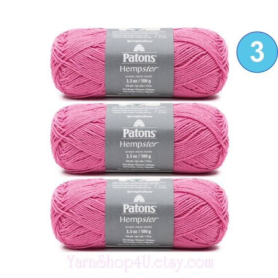 LIPSTICK 3 Pack Patons Hempster 55/45% Hemp/cotton Blend. | Etsy