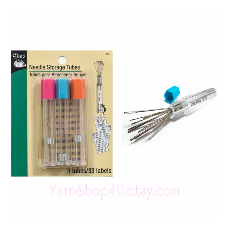 Needle Storage Tubes 3 Clear Hexagon Shaped Tubes per Pack. - Etsy