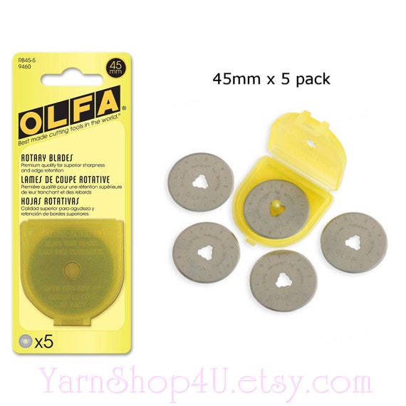 5 Pack 45mm OLFA® Rotary Blades. Olfa® Brand Rotary Cutting | Etsy