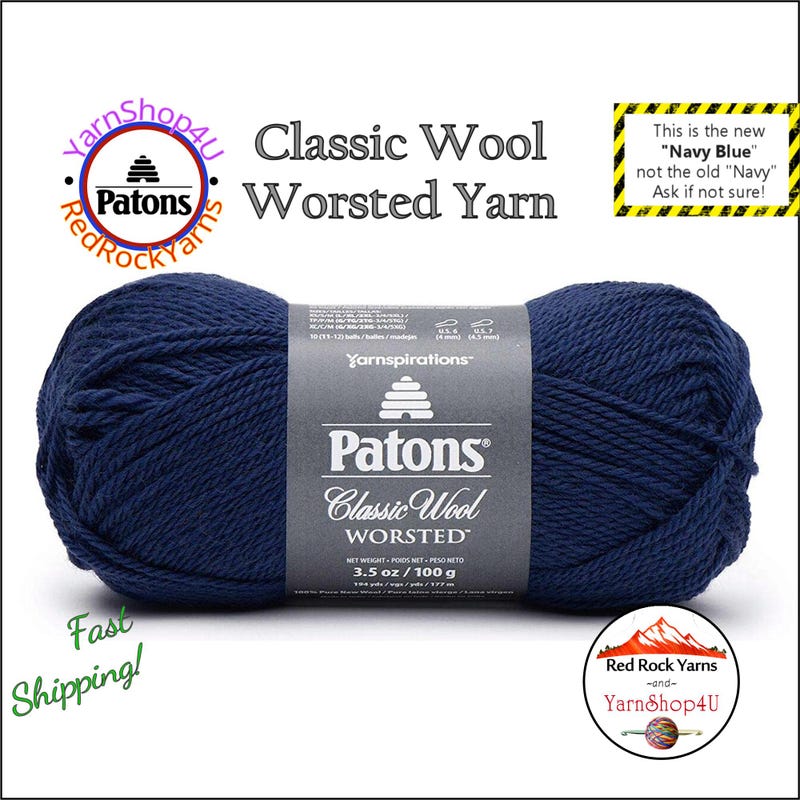 100% Cotton Yarn Navy - Etsy