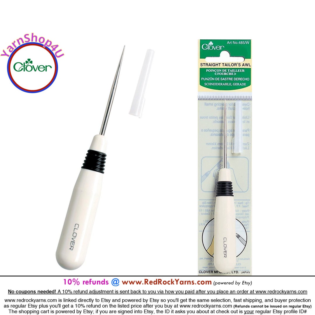 Straight Tailor's Awl Designed for Piercing Small Even Holes or for ...