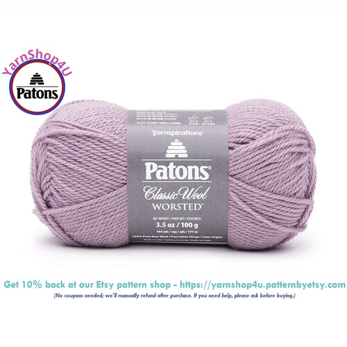 NATURAL MIX Patons Classic Wool Worsted Yarn Medium Weight - Etsy