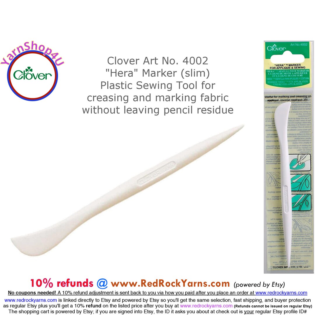 Clover Hera Marker (slim) Leaves No Pencil Mark or Residue. for Marking ...