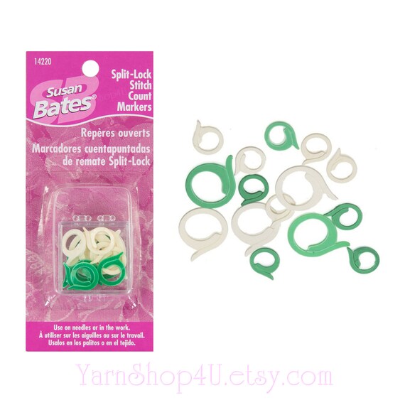 15 Split Lock Stitch Count Markers. Susan Bates. 2 Sizes and 2 - Etsy