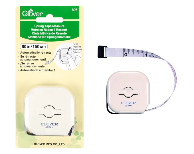 Clover Spring Tape Measure. White "shiro" Tape Measure. Automatically ...