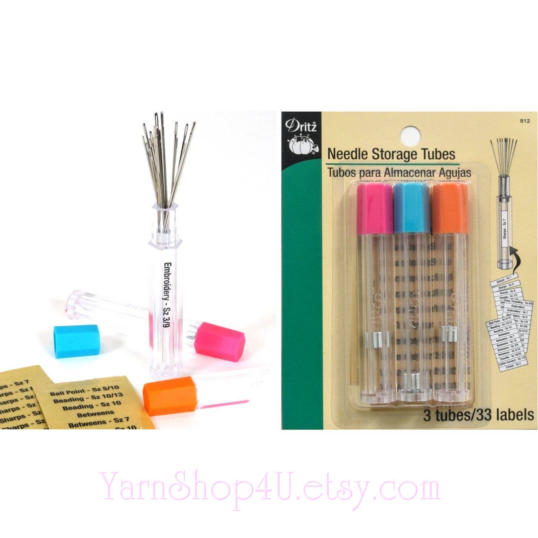 Needle Storage Tubes 3 Clear Hexagon Shaped Tubes per Pack. - Etsy