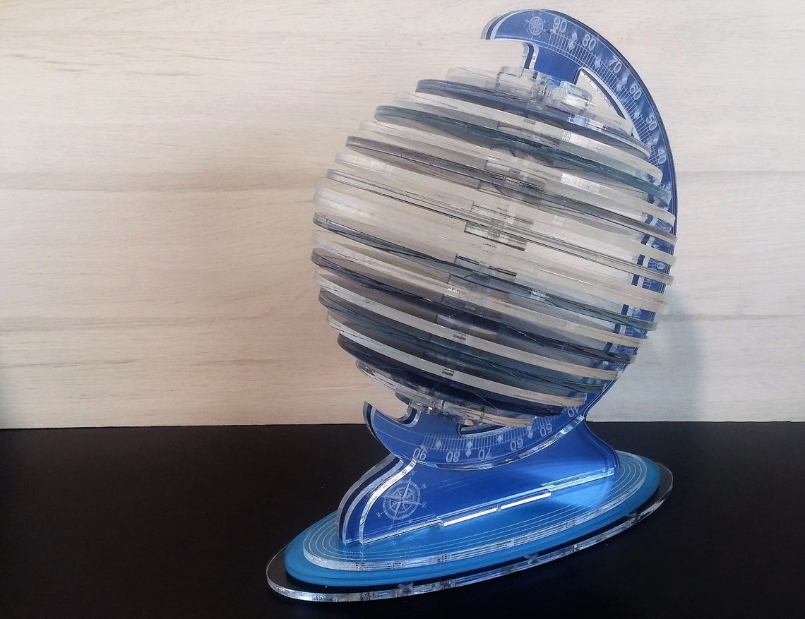 Personalized World Globe Sculpture | Etsy
