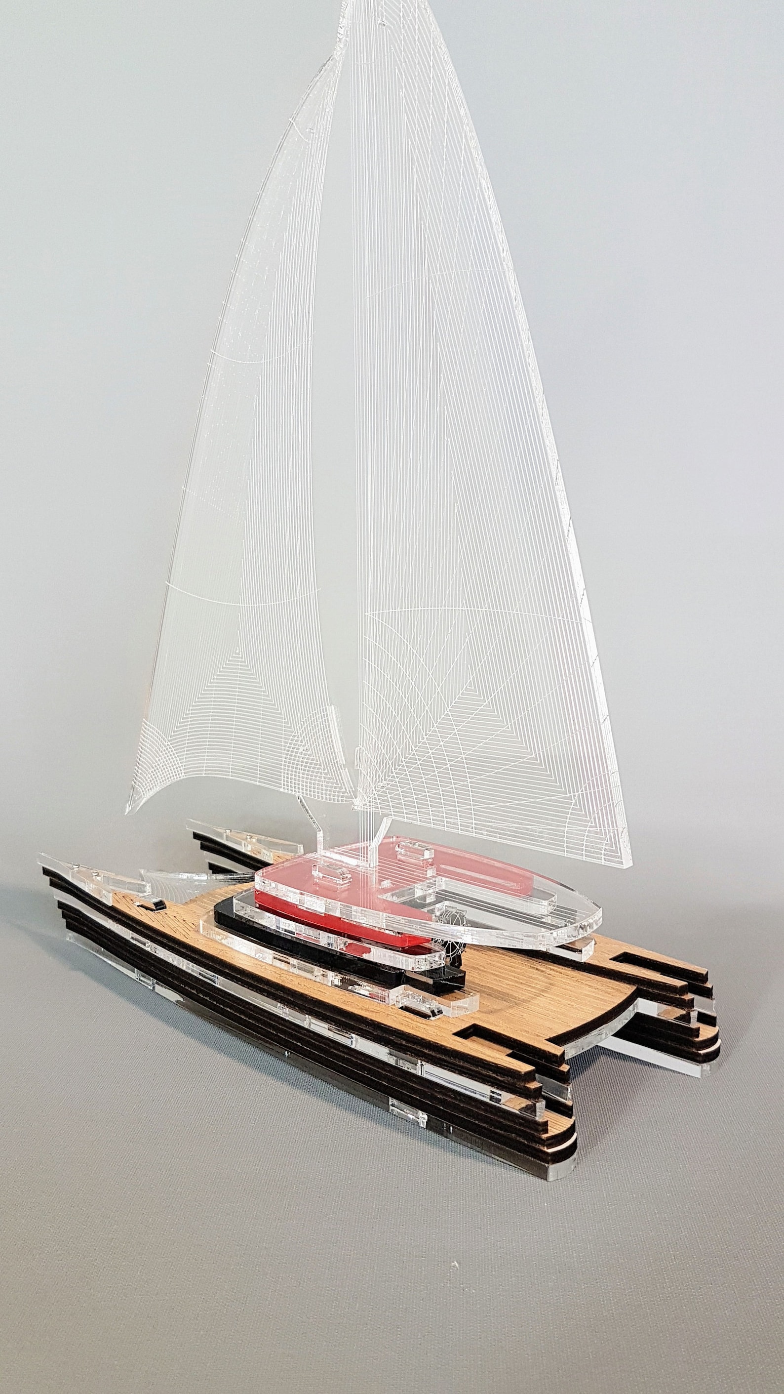 Sailing Boat Model Catamaran - Etsy