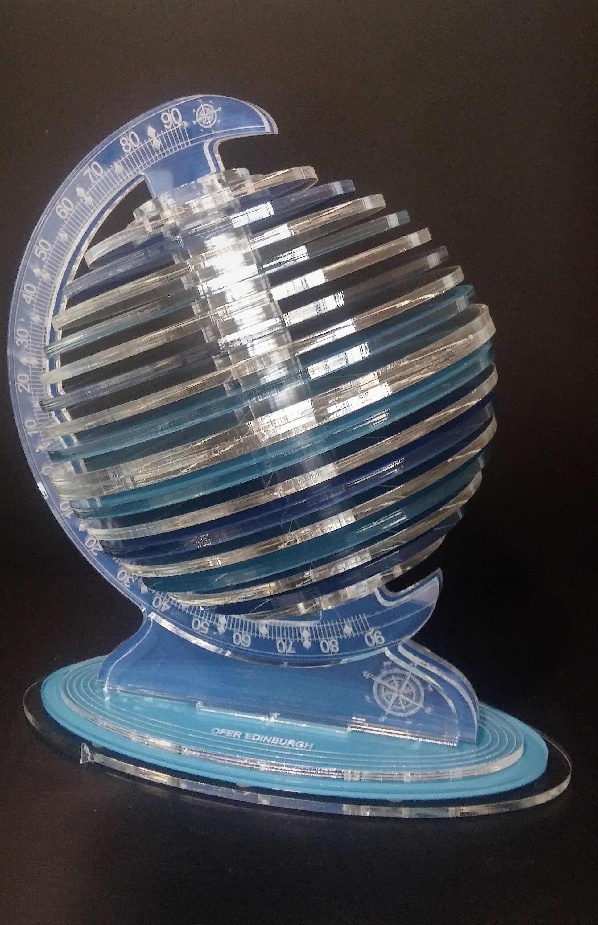 Personalized World Globe Sculpture - Etsy