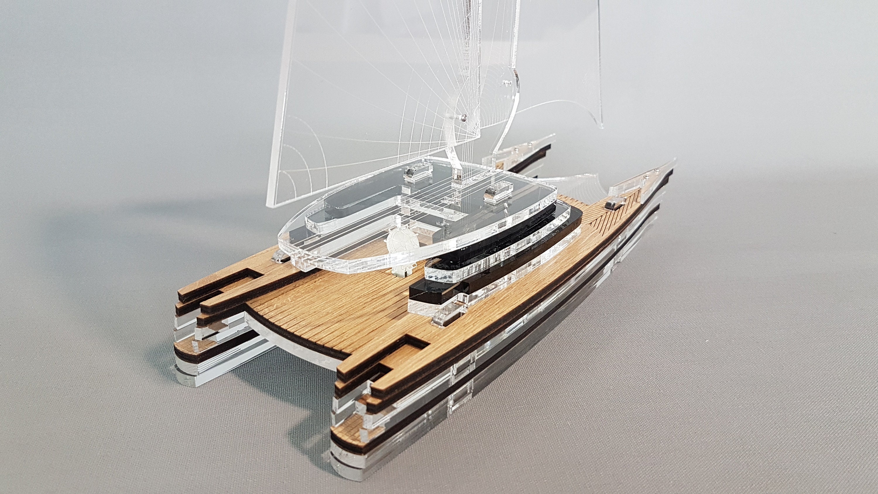 Sailing Boat Model Catamaran - Etsy
