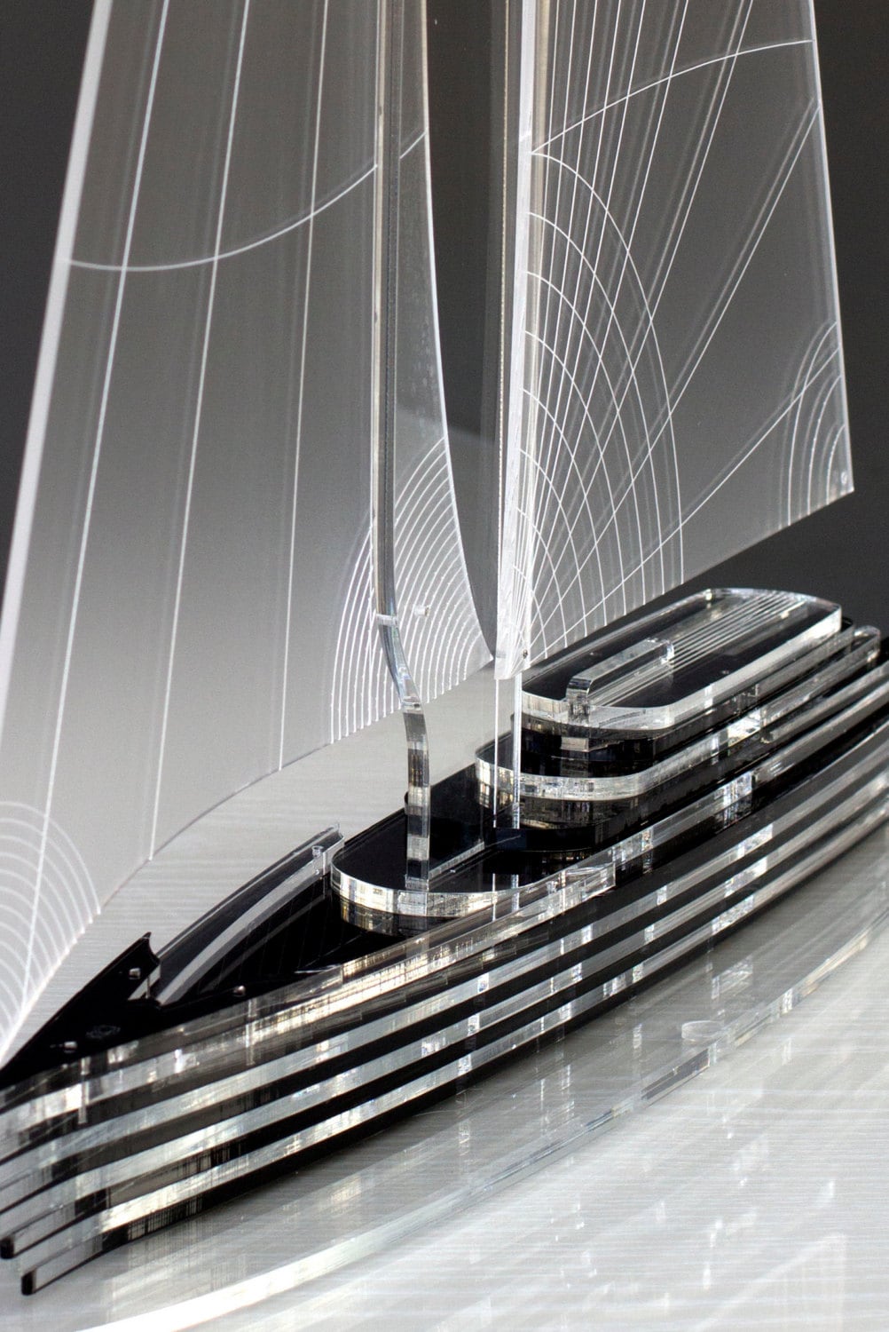 Yacht Model Table Sculpture - Etsy