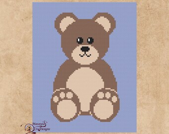 Crochet Bear Graph Pattern - Etsy