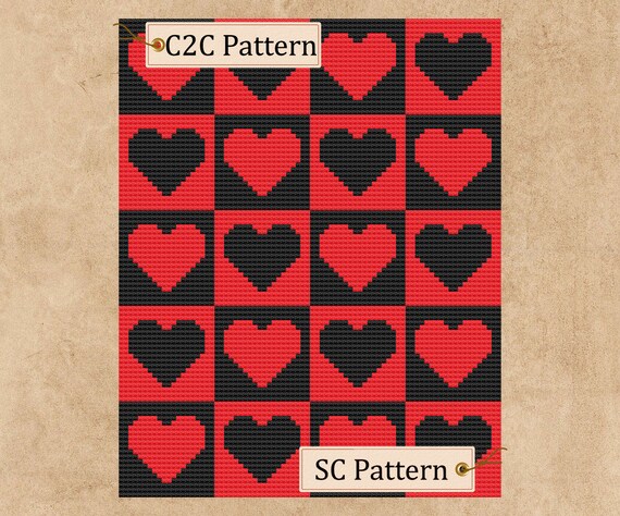 Patterns Sewing & Fiber PDF Download Graphghan Hearts Pink Blocks ...