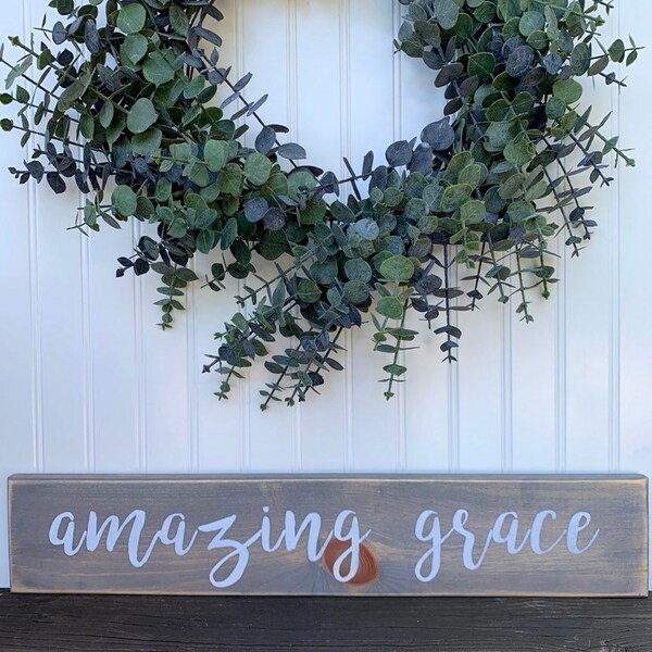 Wooden Grace Sign - Etsy