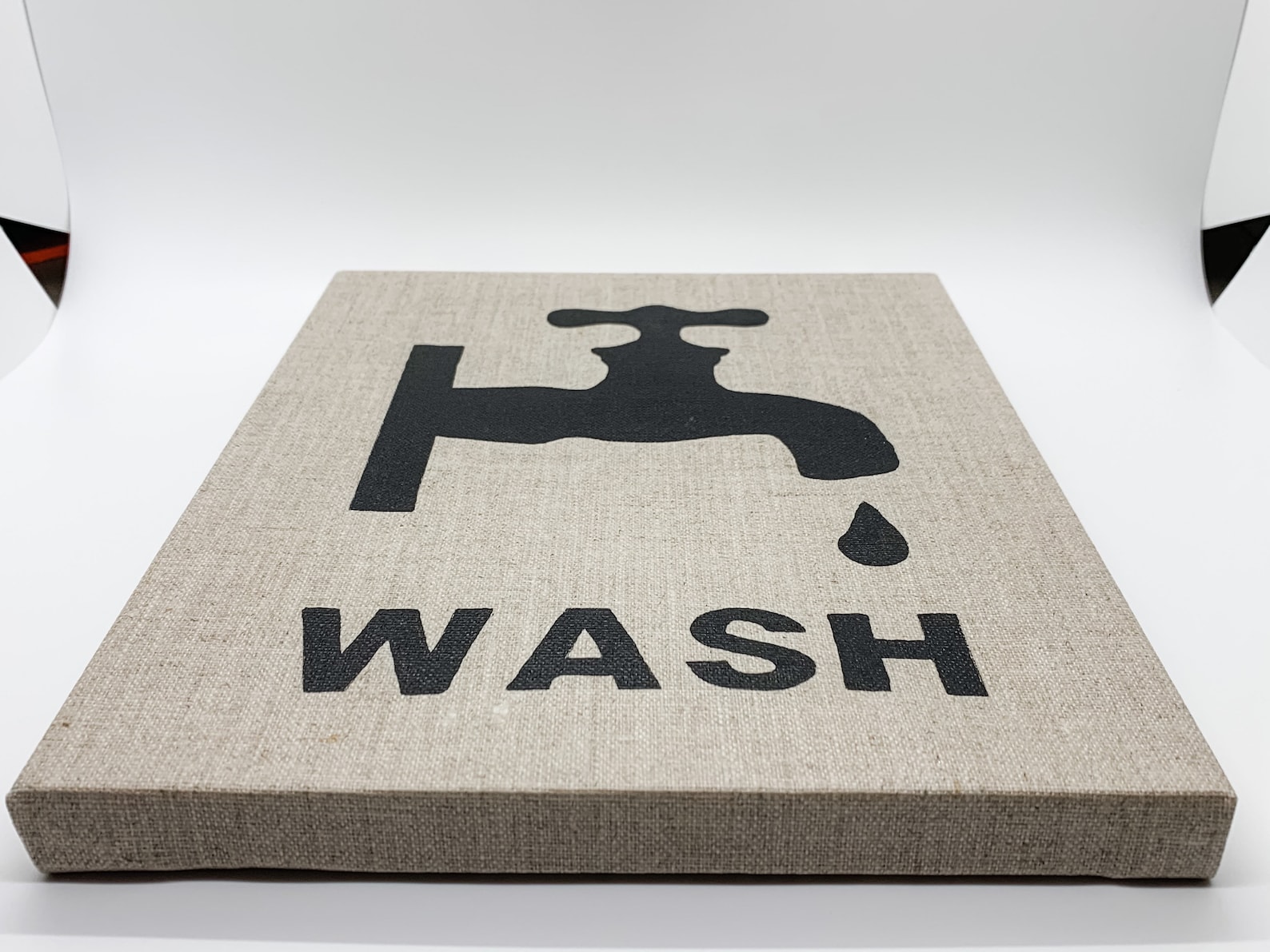 Wash Your Hands Sign: Rustic Farmhouse Bathroom Canvas (8x10 In) - Etsy