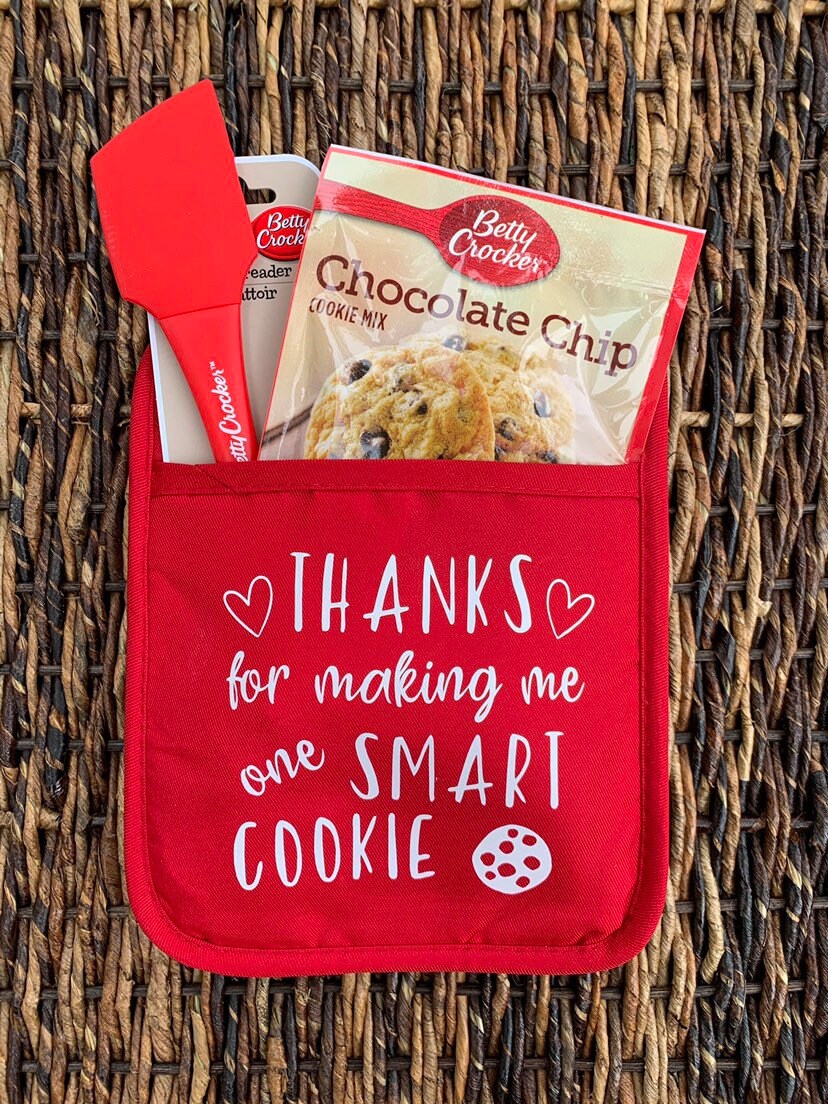 Thanks for Making Me One Smart Cookie Pot Holder (set) / Oven Mitt ...