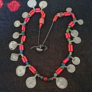 Morocco Old Berber Rural Necklace With High Grade Silver Coins and ...