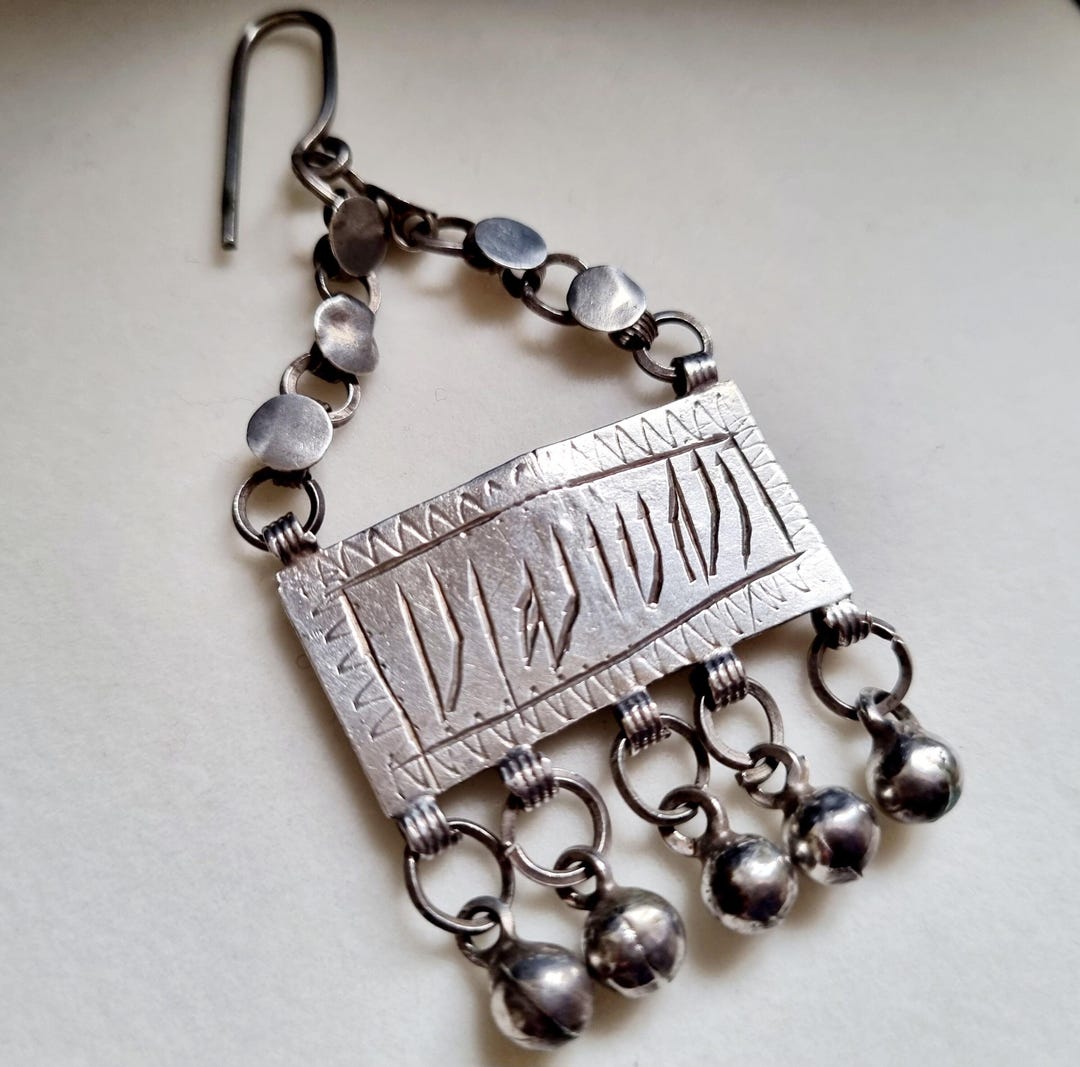 Old Silver Zar Temporal Amulet From Egypt, Djinn, Zar Amulet, Egyptian ...
