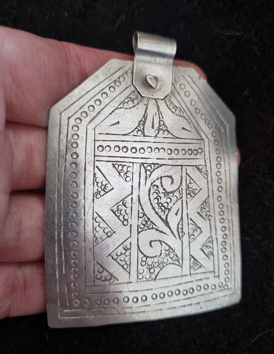 Djerba Antique Berber Tunisian High Grade Silver Amulet Called Ktab ...