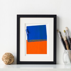 Small Size Abstract Painting, Original Minimalist Painting for Home ...