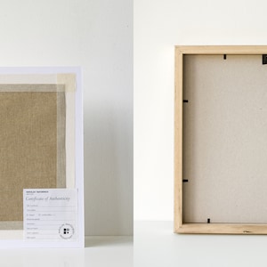 Original Framed Abstract Painting, Small Square Artwork for Office ...