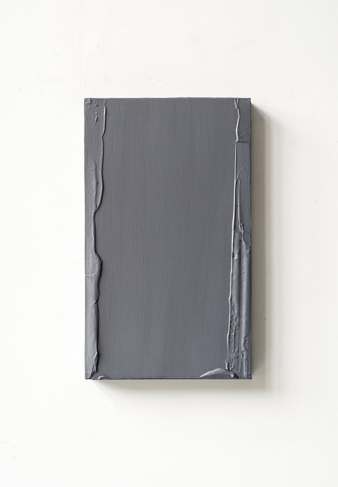 Original Monochromatic Box Painting, Minimalist Gray Textured Canvas - Etsy