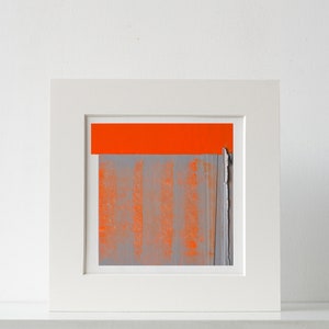 Original Framed Abstract Painting, Small Square Artwork for Office ...