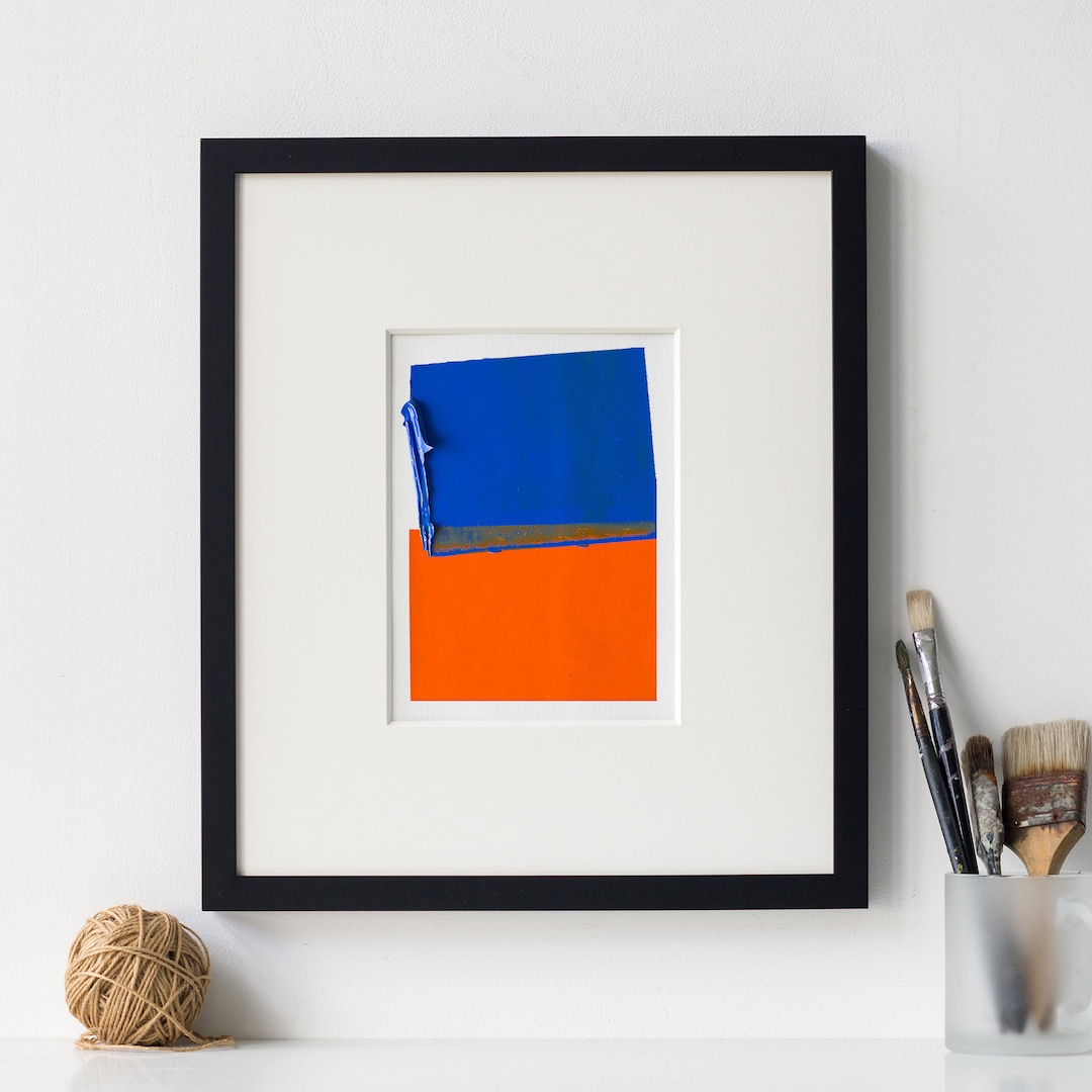 Small Size Abstract Painting, Original Minimalist Painting for Home ...