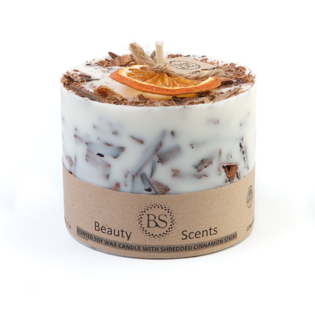 Handmade Scented Candle With Shredded Cinnamon Sticks D 9 H 8.5 Cm ...