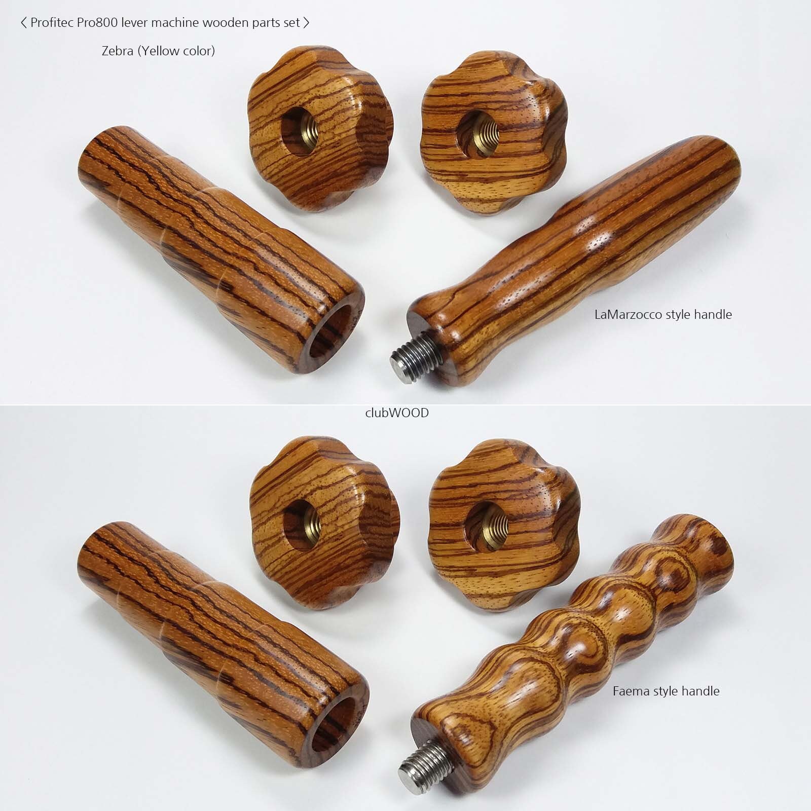 Profitec Pro800 Espresso Lever Machine Wooden Parts Set Clubwood - Etsy