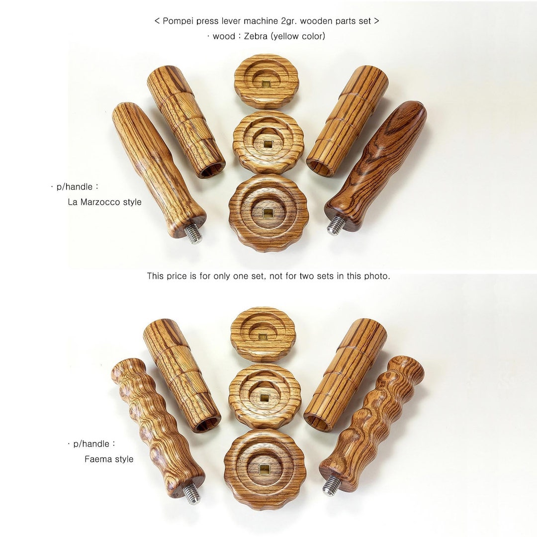 Izzo Pompei 2gr. Press Lever Espresso Machine Premium Wood Custom Set ...