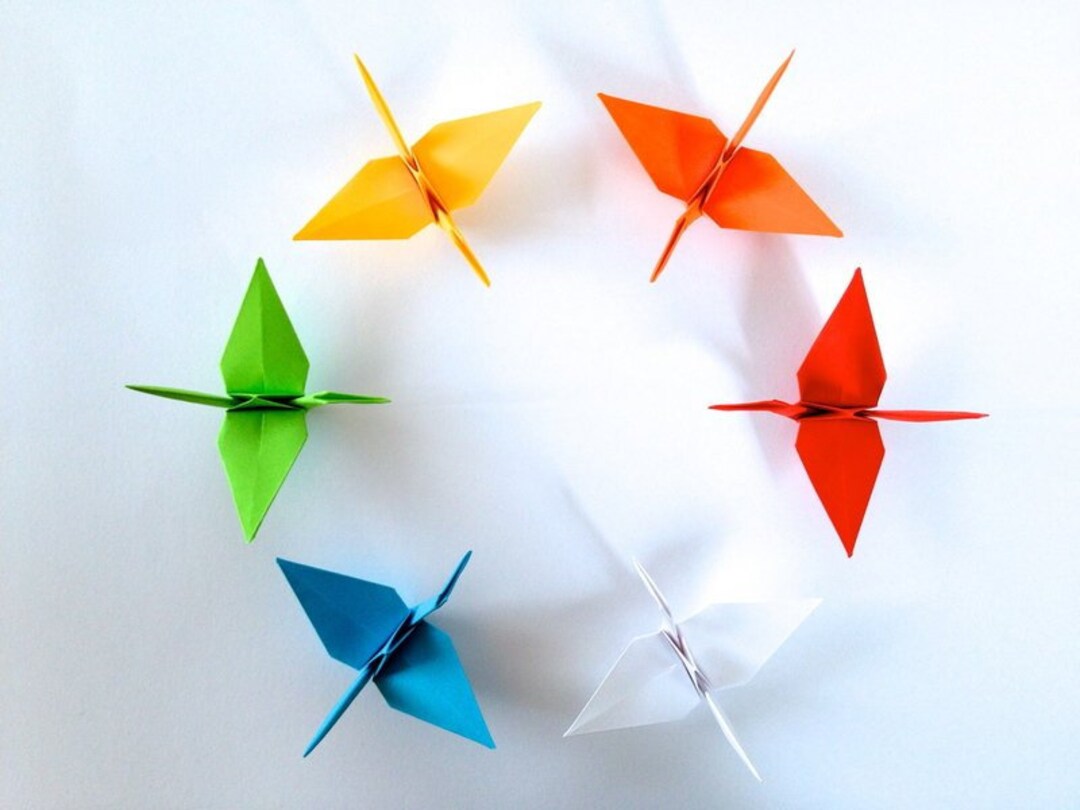 10x Origami Crane Available in 7 Colors - Etsy
