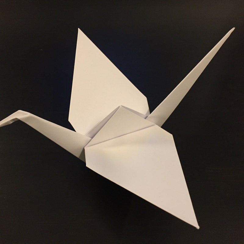 White Origami Cranes - Etsy