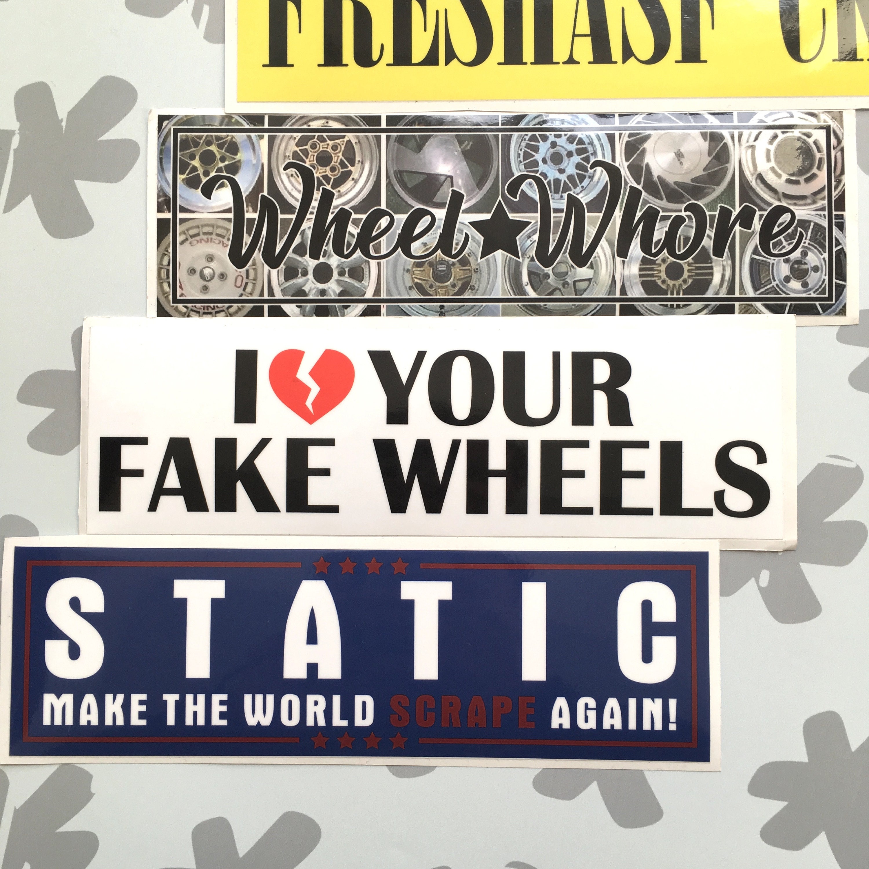 I Don't Love Your Fake Wheels slap sticker. Car bumper | Etsy