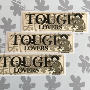 Touge Lovers Slap Sticker - Etsy