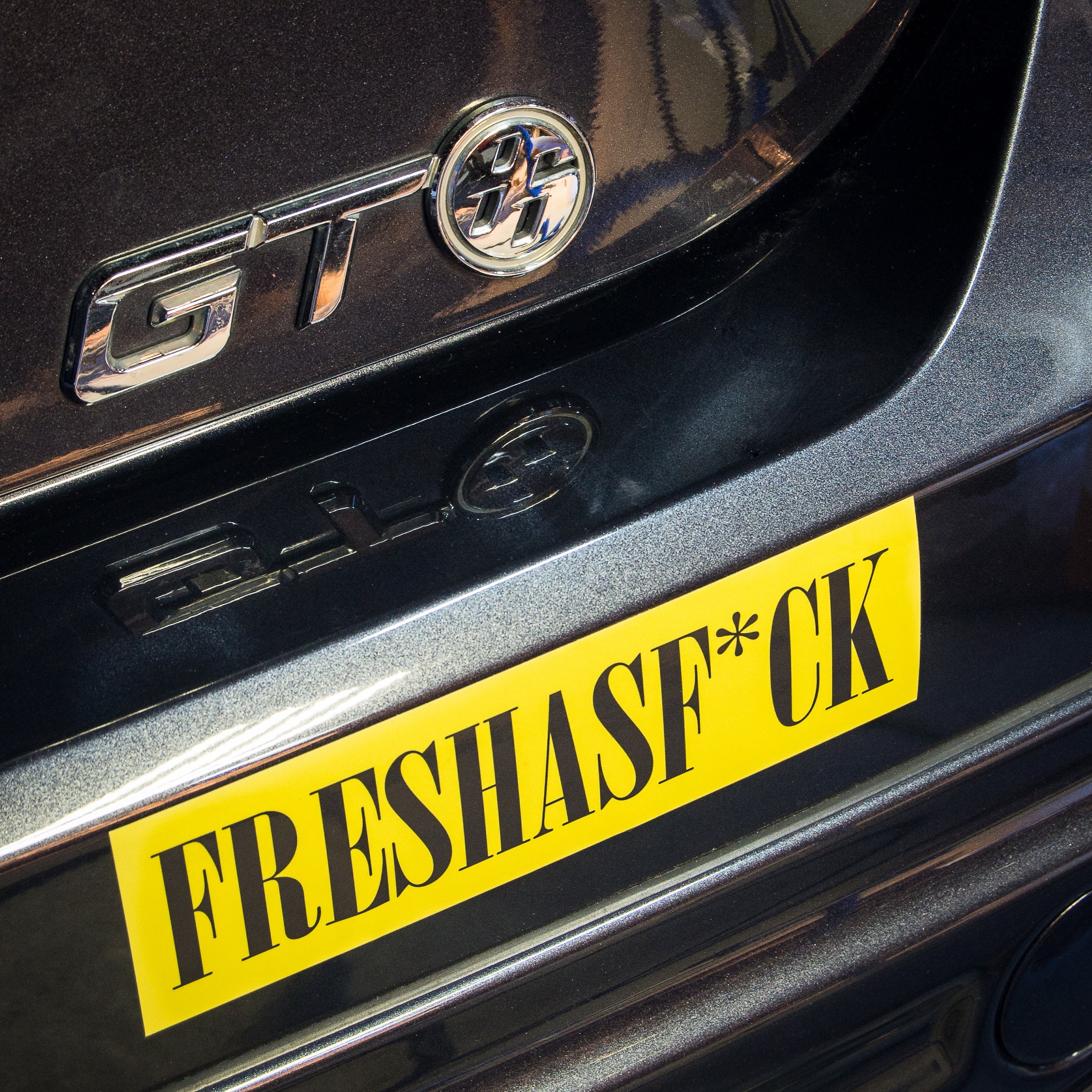 Fresh As Fck slap sticker. Car bumper decal | Etsy