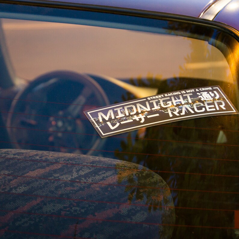 Midnight Street Racer Slap Sticker. Inspired by Kanjo and - Etsy