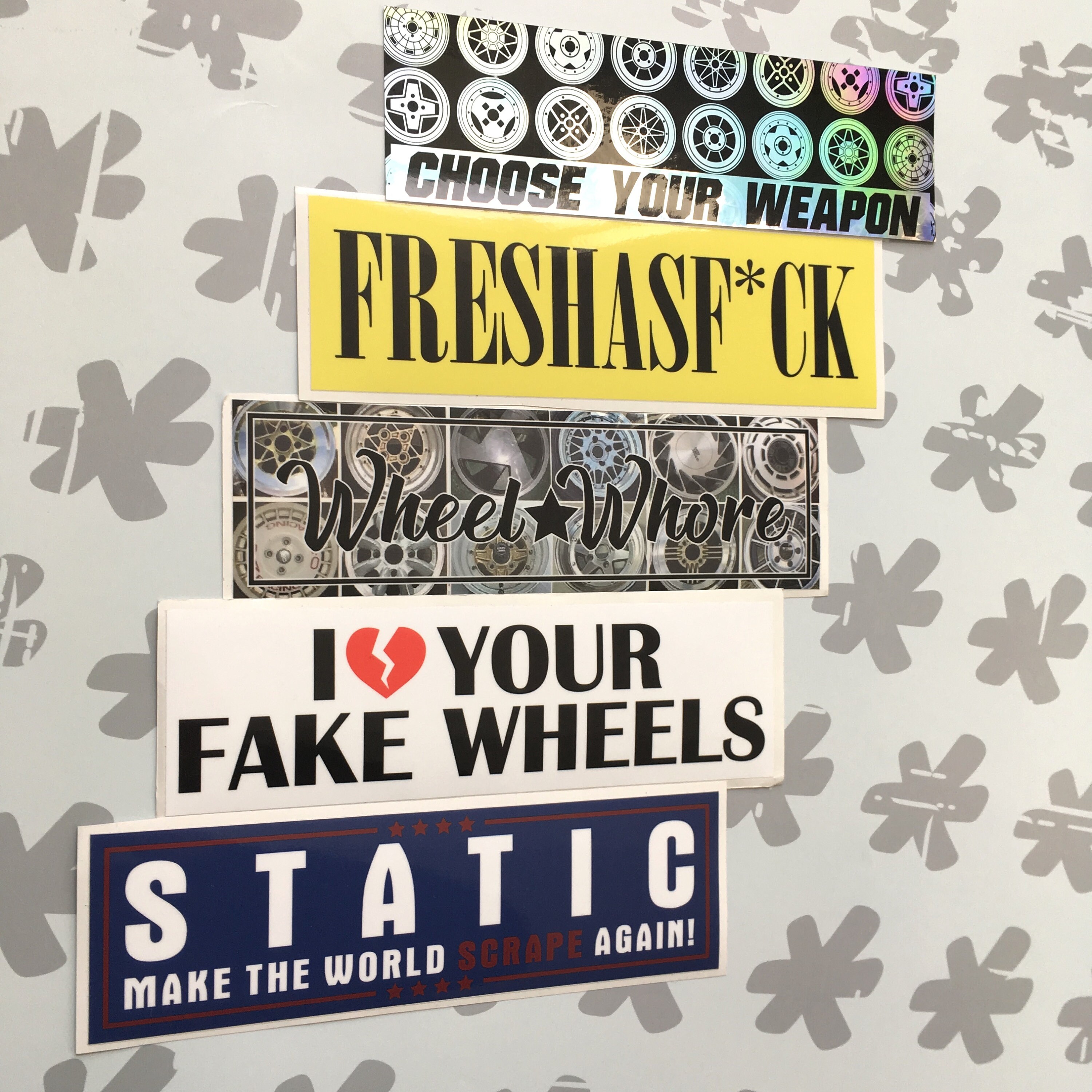 I Don't Love Your Fake Wheels slap sticker. Car bumper | Etsy