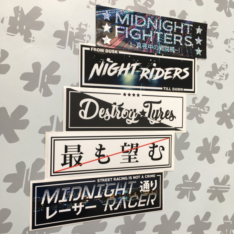 Destroy Tyres Slap Sticker | Etsy