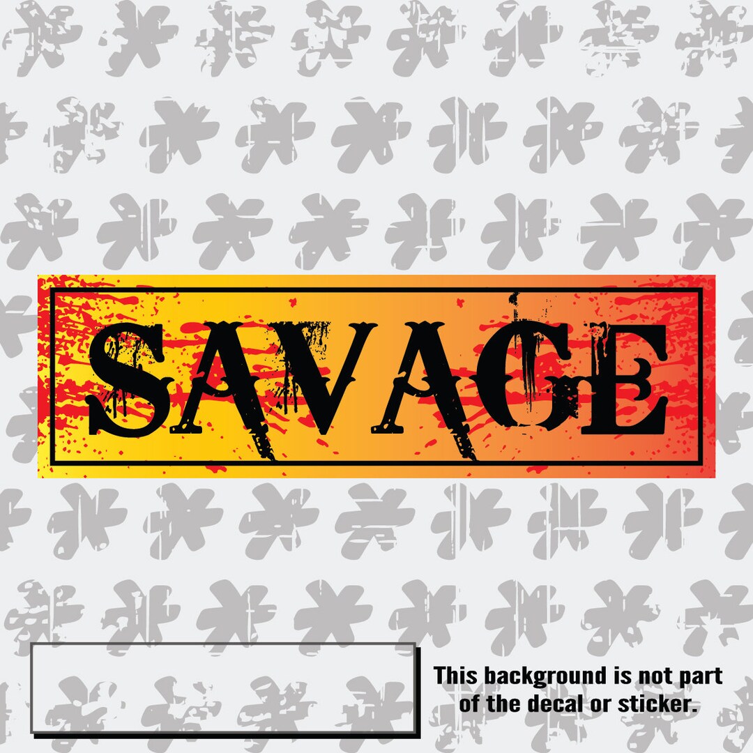 Savage Slap Sticker - Etsy