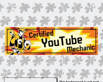 Certified Youtube Mechanic - Etsy